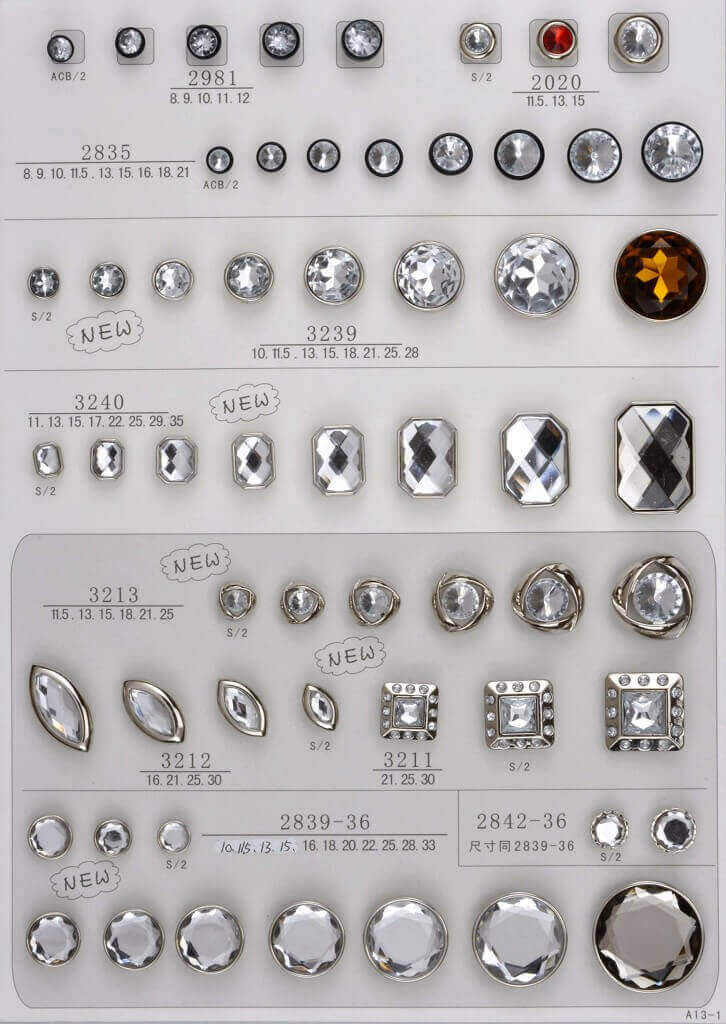 Joyas con botones fabricadas en Taiwan - SUNMEI BUTTON