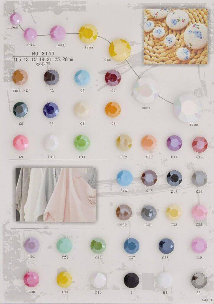 Botones transparentes en acrílico y plástico - SUNMEI BUTTON